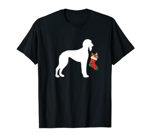 Saluki Christmas Stocking Stuffer Dog T-Shirt