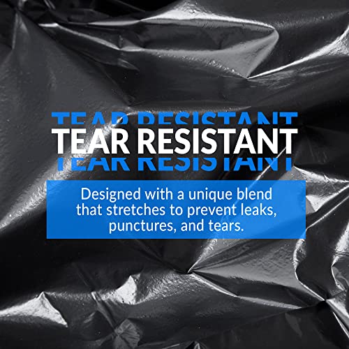 Reli. 13 Gallon Trash Bags, Black (250 Count) Tall Kitchen Garbage Bags 13 Gallon - 16 Gallon, Black Trash Can Liners