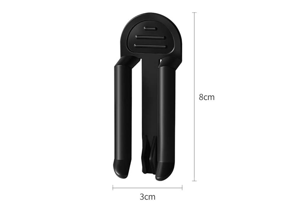AKOAK 10 Pcs Trash Can Clip Trash Bag Fixer Increase Anti-Skid Black Plastic Paper Tube Fixer Bracket Household Articles
