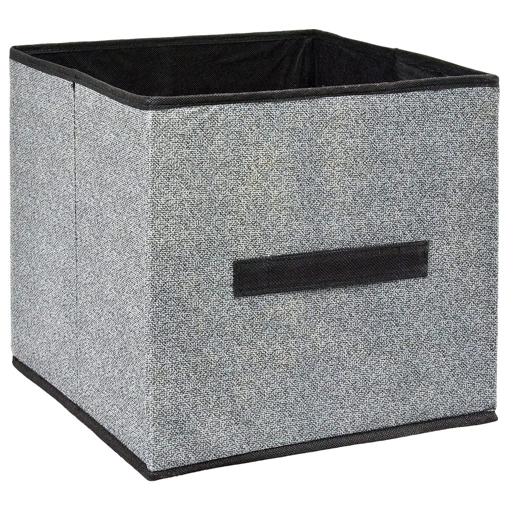 ESSENTIALS Collapsible Storage Container with Handles (11"x11"x8") - Gray