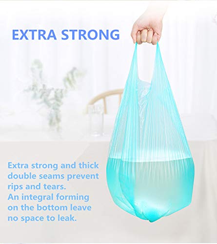 Trash Bags,4 Gallon Handle Tie Small Garbage Bags For Office, Kitchen,Bedroom Waste Bin,Colorful Portable Strong Rubbish Bags,Wastebasket Bags,100 Counts