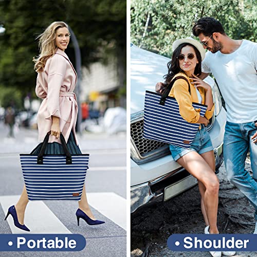Yuzerfortalbe Large Cooler Bag Insulated Blue 30can 18L,Leakproof Soft Coolers Insulated Tote Bag, Reusable Grocery Bag ,Lunch Box Lunch Bag for Picnic Beach Camping.