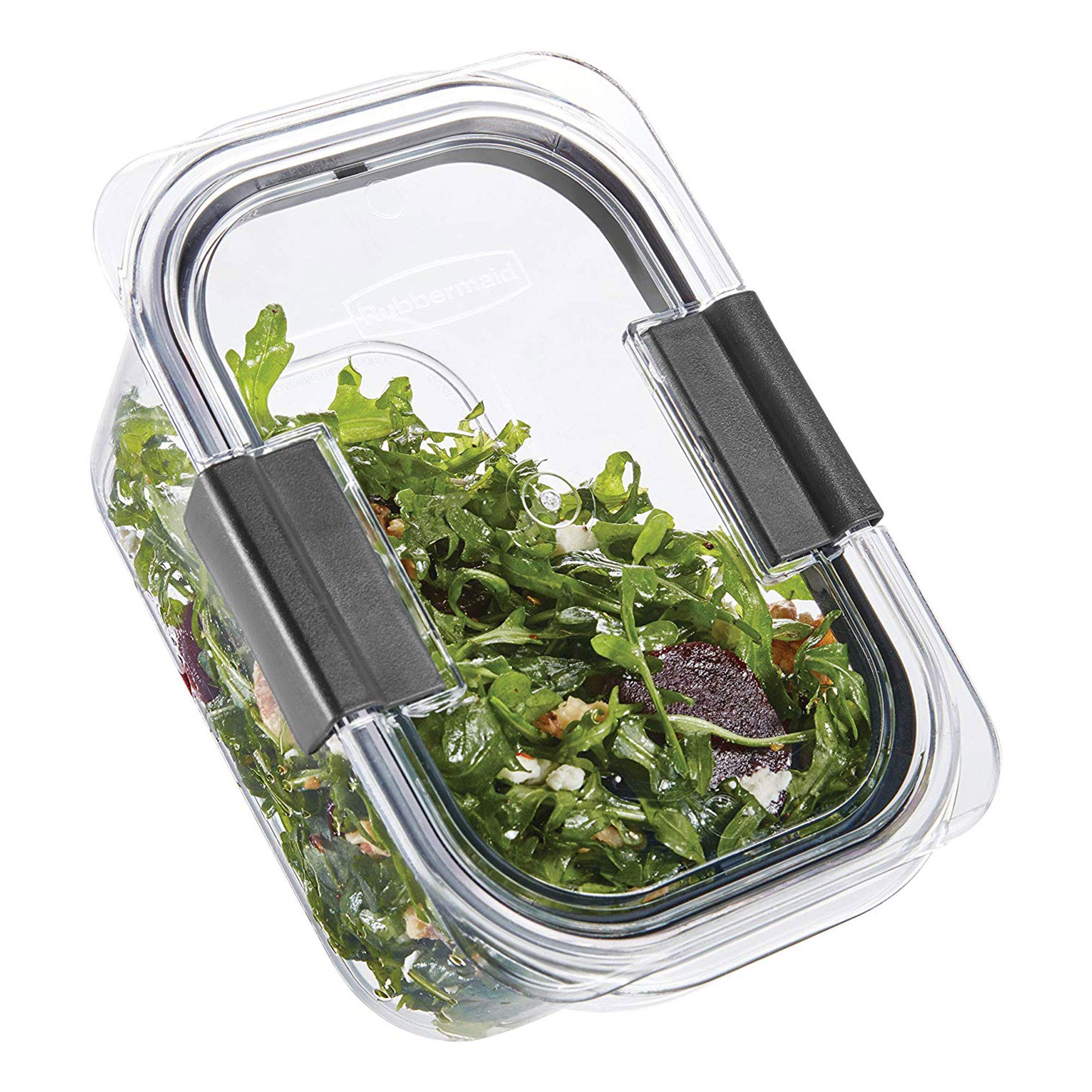 Rubbermaid Brilliance Food Storage Salad Container, Medium Deep, 4.7 Cup, Clear