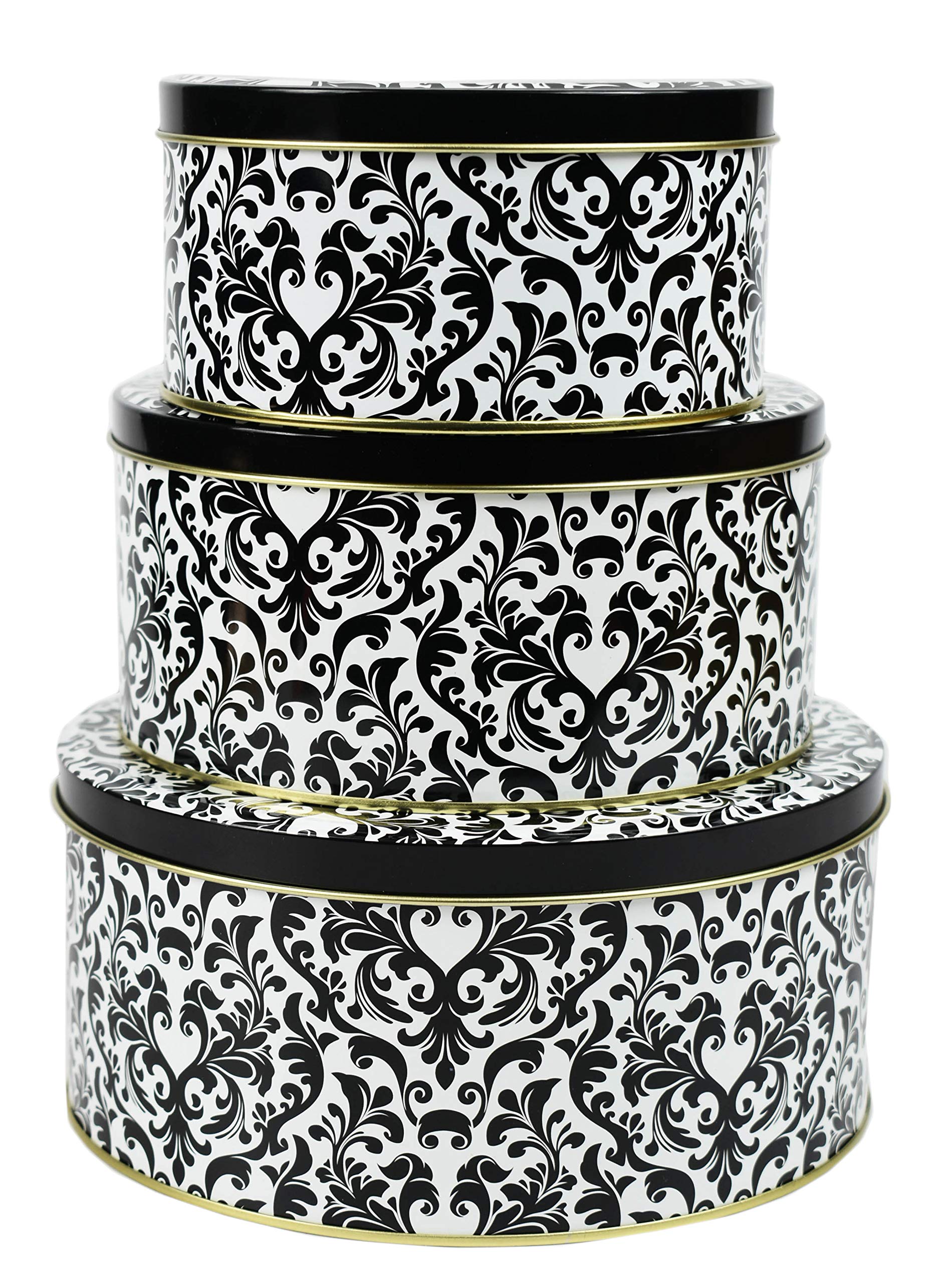 Black Duck Brand Set of 3 Nesting Tins! Perfect for Storing Cookies, Craft Supplies, Children's Toys, etc.