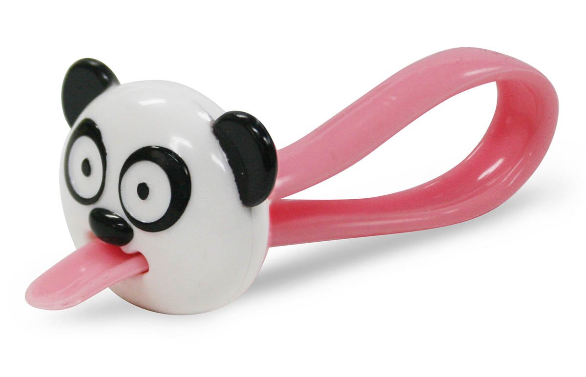 MSC International 38100 Joie Panda Bag Ties, Silicone, Set of 3, Bar Ties, Panda