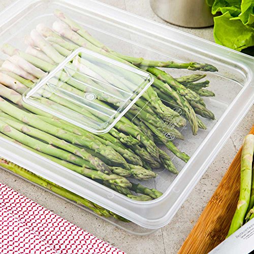 Restaurantware LID ONLY: Met Lux Lid For 1/2 Size Food Pans 1 Freezer-Safe Lid For Commercial Food Storage Container - Containers Sold Separately For Kitchens Restaurants Or Cafeterias