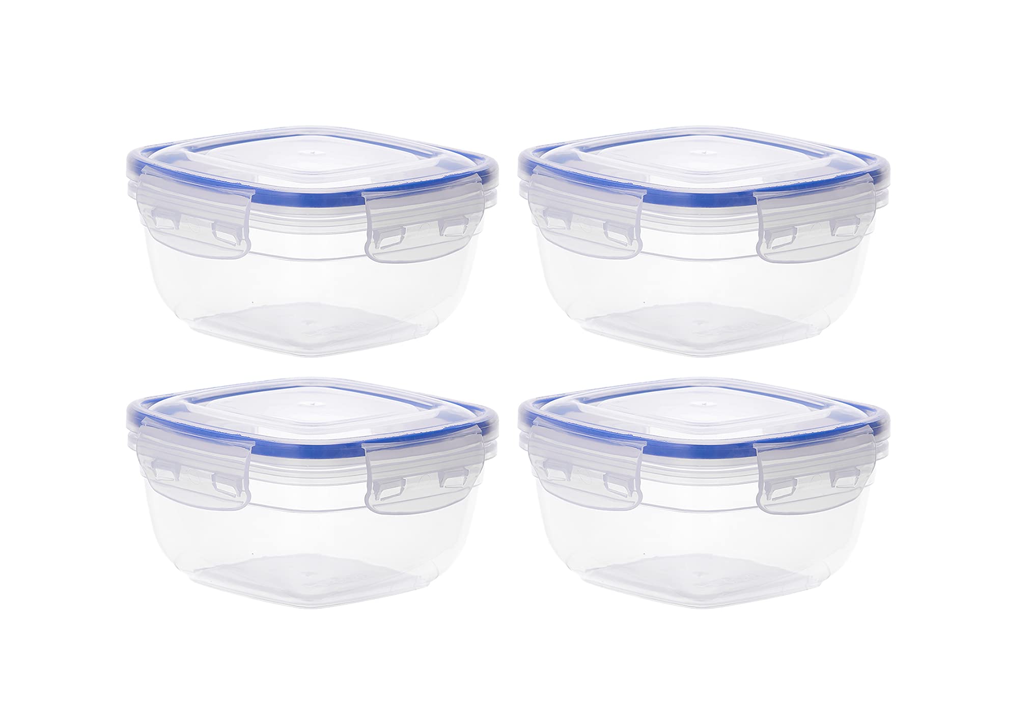 Superio Airtight Food Storage Containers with Leakproof Lids (4 Pack)- 10 Cup, 80 Oz- BPA Free Sealed Containers- Microwave, Dishwasher and Freezer Safe (2.5 Quart)