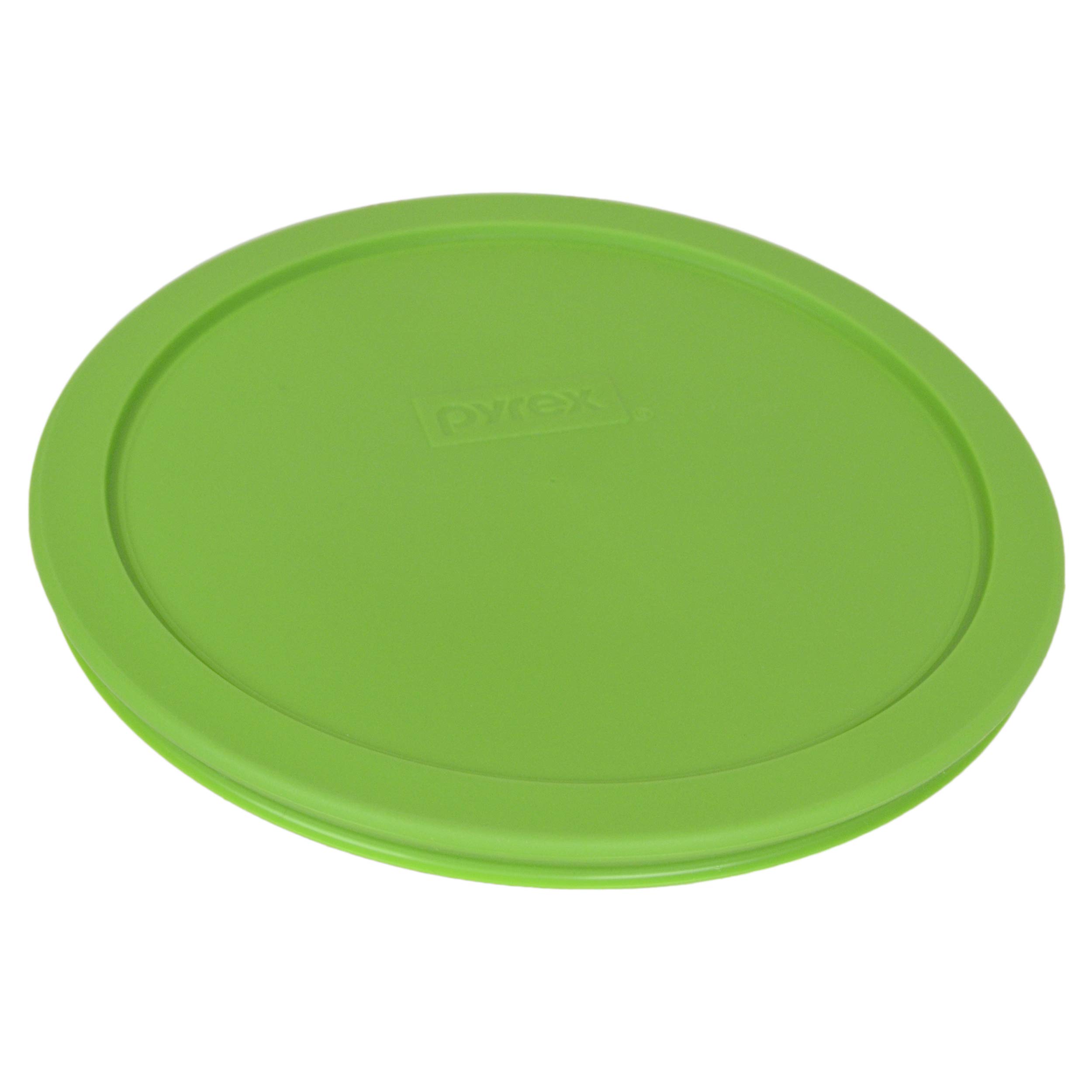 Pyrex Lawn Green (3) 7200-PC, (3) 7201-PC, & (3) 7402-PC Round Plastic Food Storage Replacement Lids, Made in USA