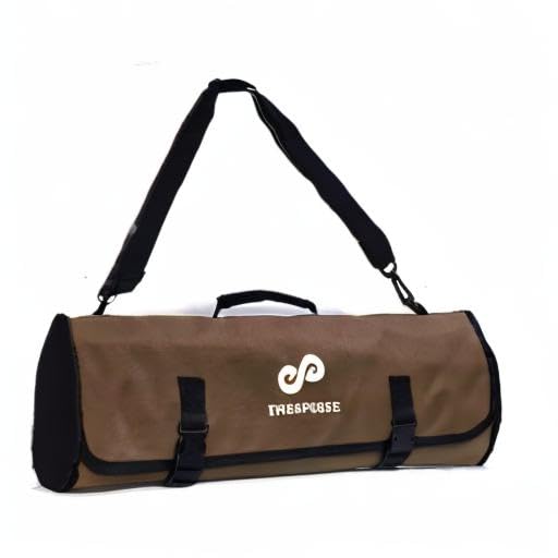 EVERPRIDE Chef Knife Roll Bag Holds 10 Knives β Contains 2 Large Zippered Pockets for Meat Cleavers and Cooking Tools β Durable Knife Carrier Case for Chefs and Culinary Students β Knives Not Included