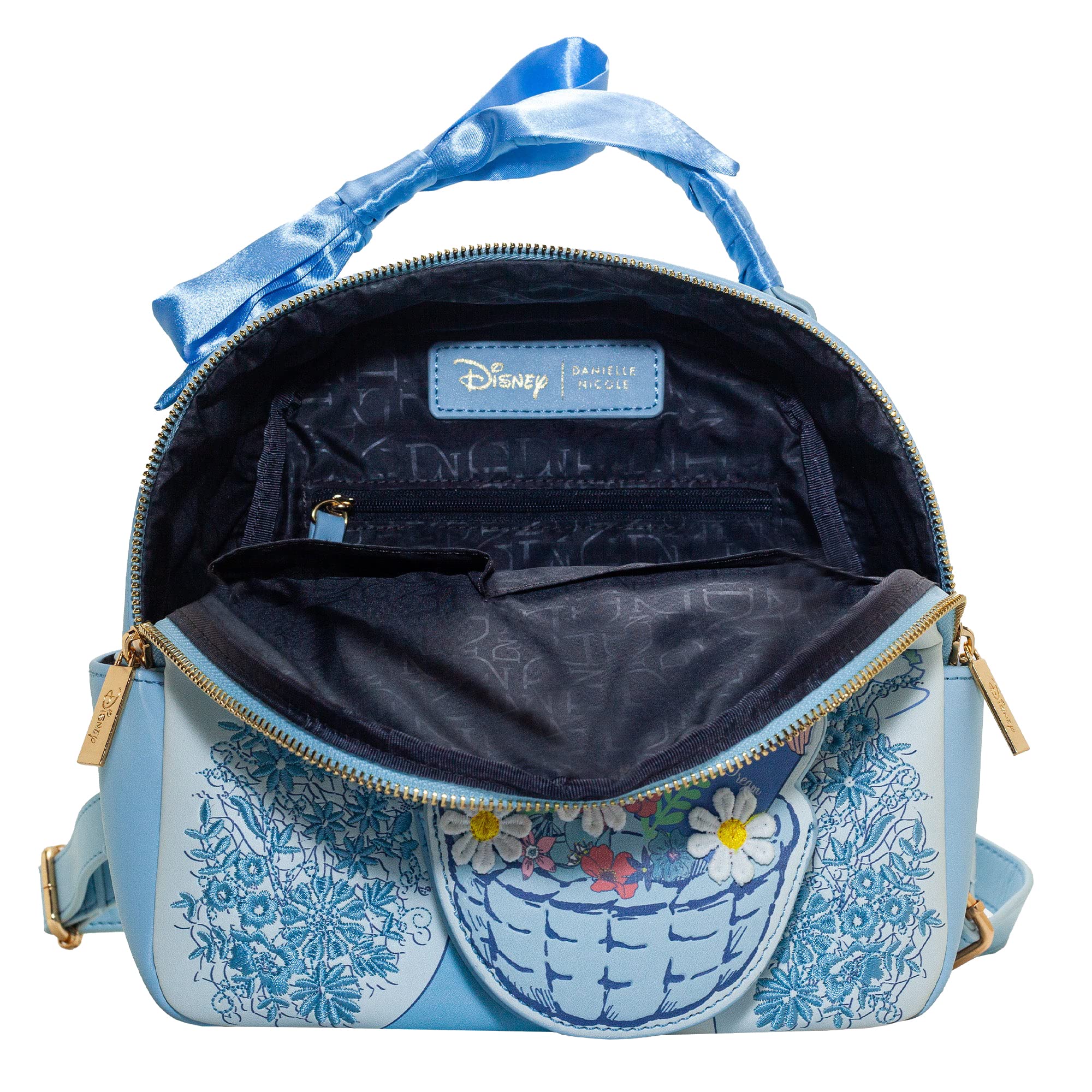 Danielle Nicole X Disney Beauty and the Beast Belle Basket Mini Backpack - Fashion Cosplay Disneybound Cute Backpacks, Multicolor