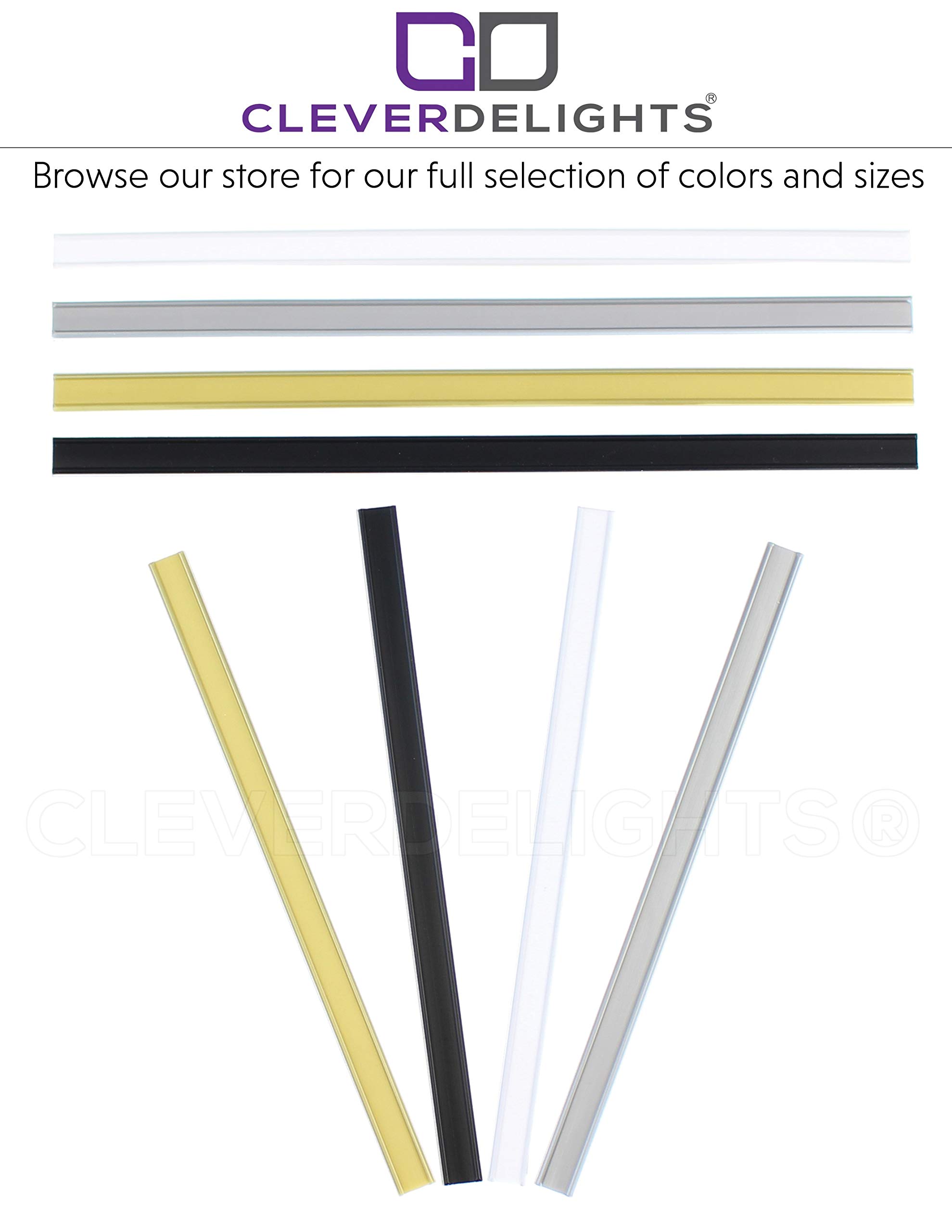 CleverDelights Peel and Stick Tin Ties - 7 Inch - Silver - 100 Pack