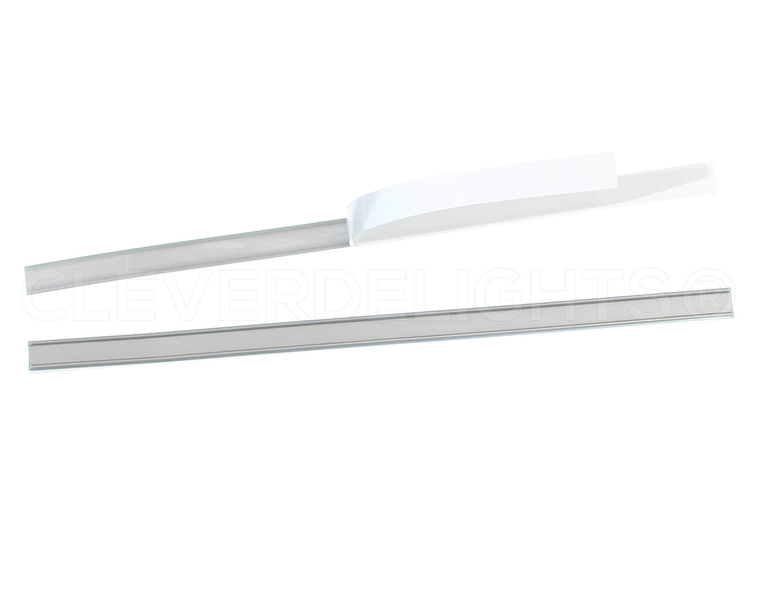 CleverDelights Peel and Stick Tin Ties - 7 Inch - Silver - 100 Pack