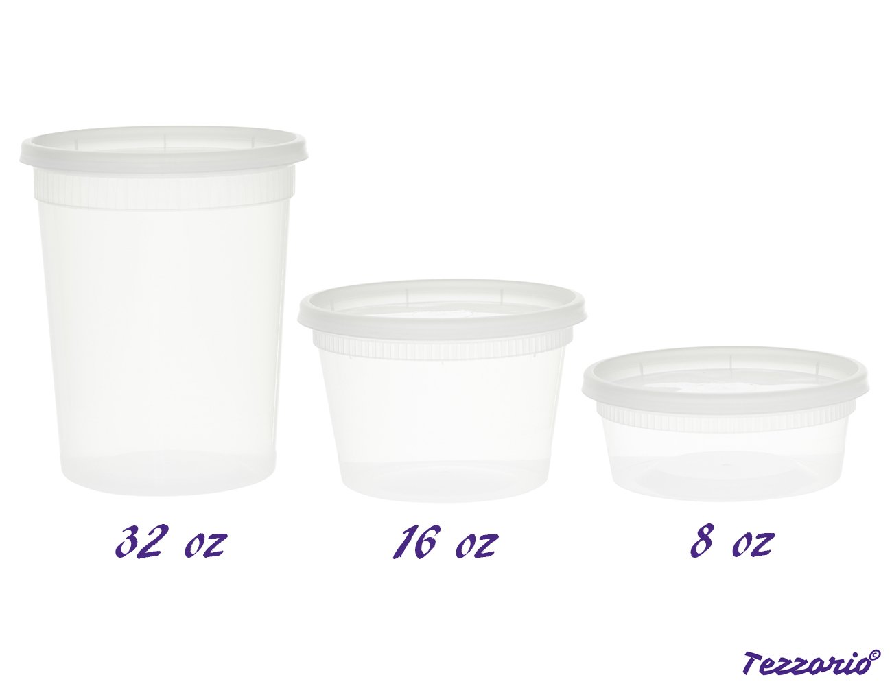 (120 Pack) 16 oz Plastic Soup Containers with Lids, Heavy Duty Deli Food Storage/Take Out Containers, Microwavable, Leakproof