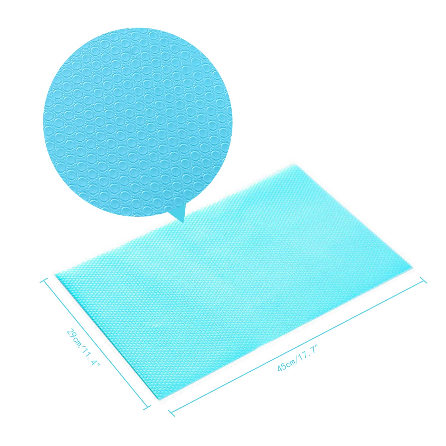 OBSCYON 12 Pack Refrigerator Mats, Refrigerator Liners Washable Fridge Mats Shelves Drawer Table Placemats 29*45cm (4 Green, 4 Pink, 4 Blue)