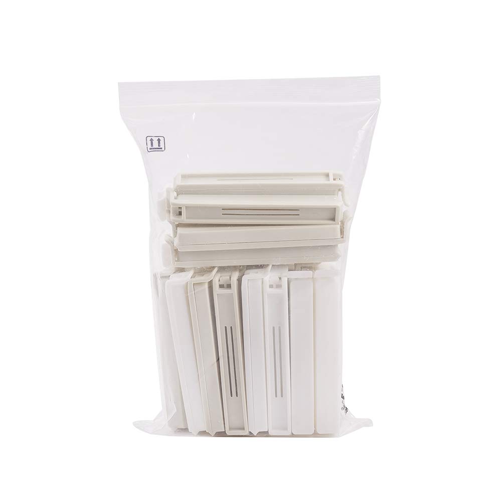 WANDIC Bag Clips, 30 Pcs of 2 Colors Food Sealing Clips for Food and Snacks Storage, Gray & White
