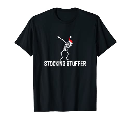 Christmas Dabbing Skeleton T-Shirt_ Stocking Stuffer Gift T-Shirt