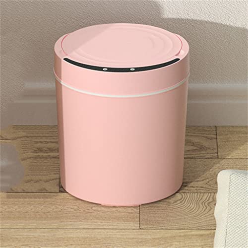 DHTDVD Smart Sensor Garbage Bin Kitchen Bathroom Toilet Trash Can Best Automatic Induction Waterproof Bin with Lid (Color : Gray, Size : 13L)