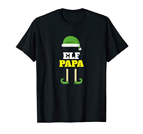 Elf Papa | Dad Grandpa Stocking Stuffer | Christmas Elf T-Shirt