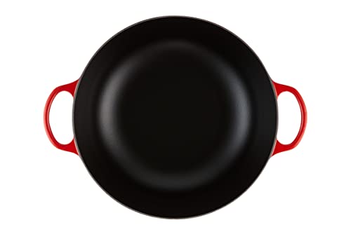 LE CREUSET La Marmite Signature Family Cast Iron Pot, Cast Iron, Cherry red, 32 cm