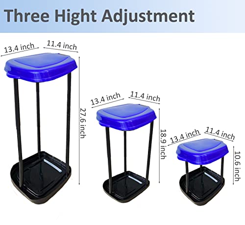 Reliable1st Portable Garbage Trash Bag Holder with 25 PCS Drawstring Bags ,Collapsible Expandable can Outdoor Waste Bins Camping Accessories for and Indoor RV Picnic Kitchen Home Use | Blue