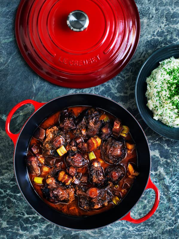LE CREUSET La Marmite Signature Family Cast Iron Pot, Cast Iron, Cherry red, 32 cm