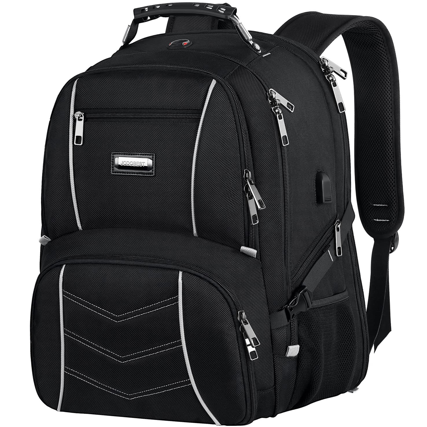 Lunch Backpack for Men, Insulated Cooler Bag Lunch Box Backpack, Extra Large Travel Laptop Backpack TSA Friendly RFID Durable Computer College School Bookbag with USB Port Women Fits 17.3 Inch Laptop