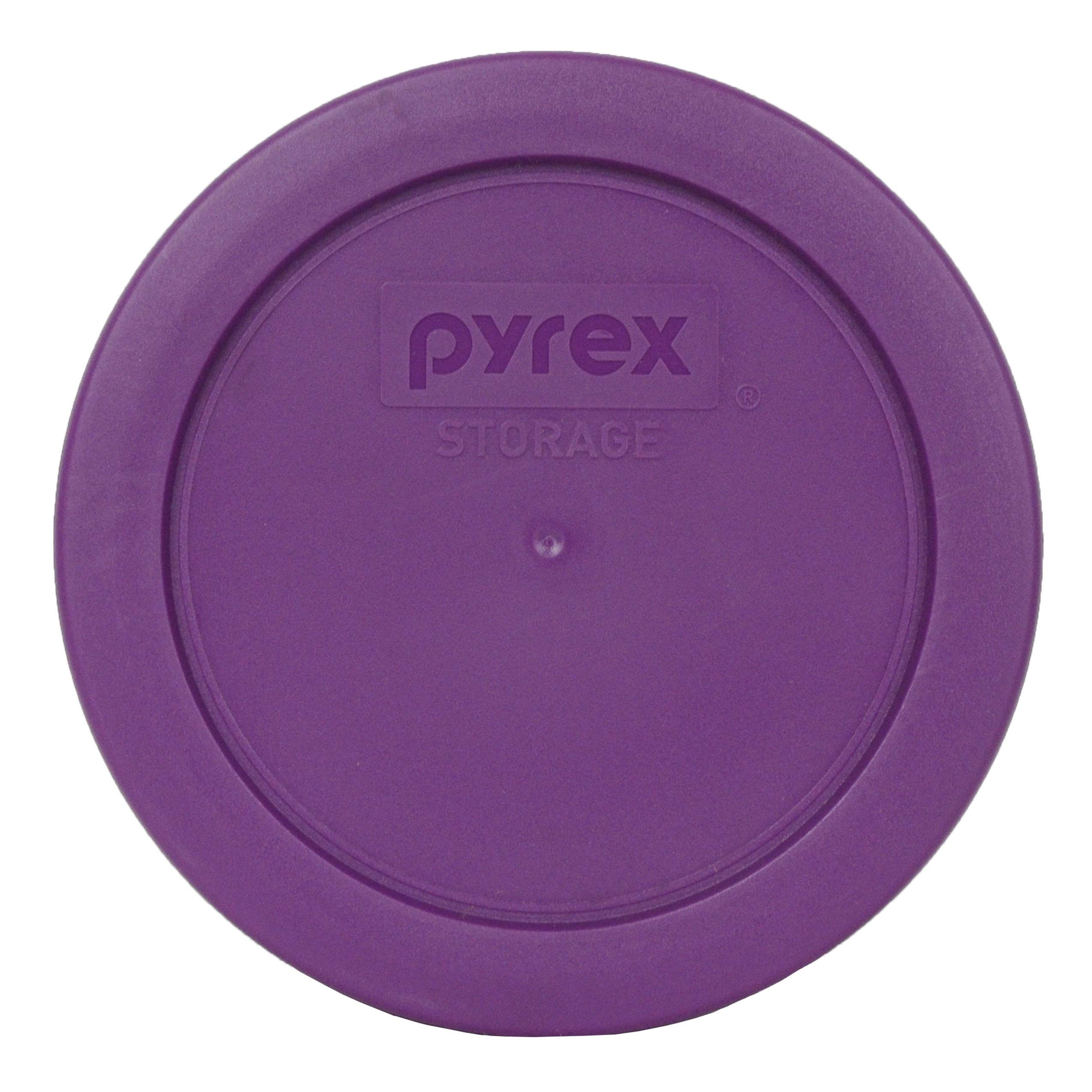 Pyrex (1 7200 Glass Bowl & (1) 7200-PC Thistle Purple Lid - Made in the USA