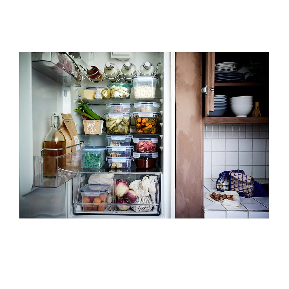 Ikea Food Container, Square/Plastic 3 Pack