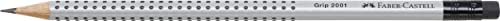 Faber-Castell Grip Graphite EcoPencils with Eraser - 12 Count - No. 2.5 Multi, 8 mm