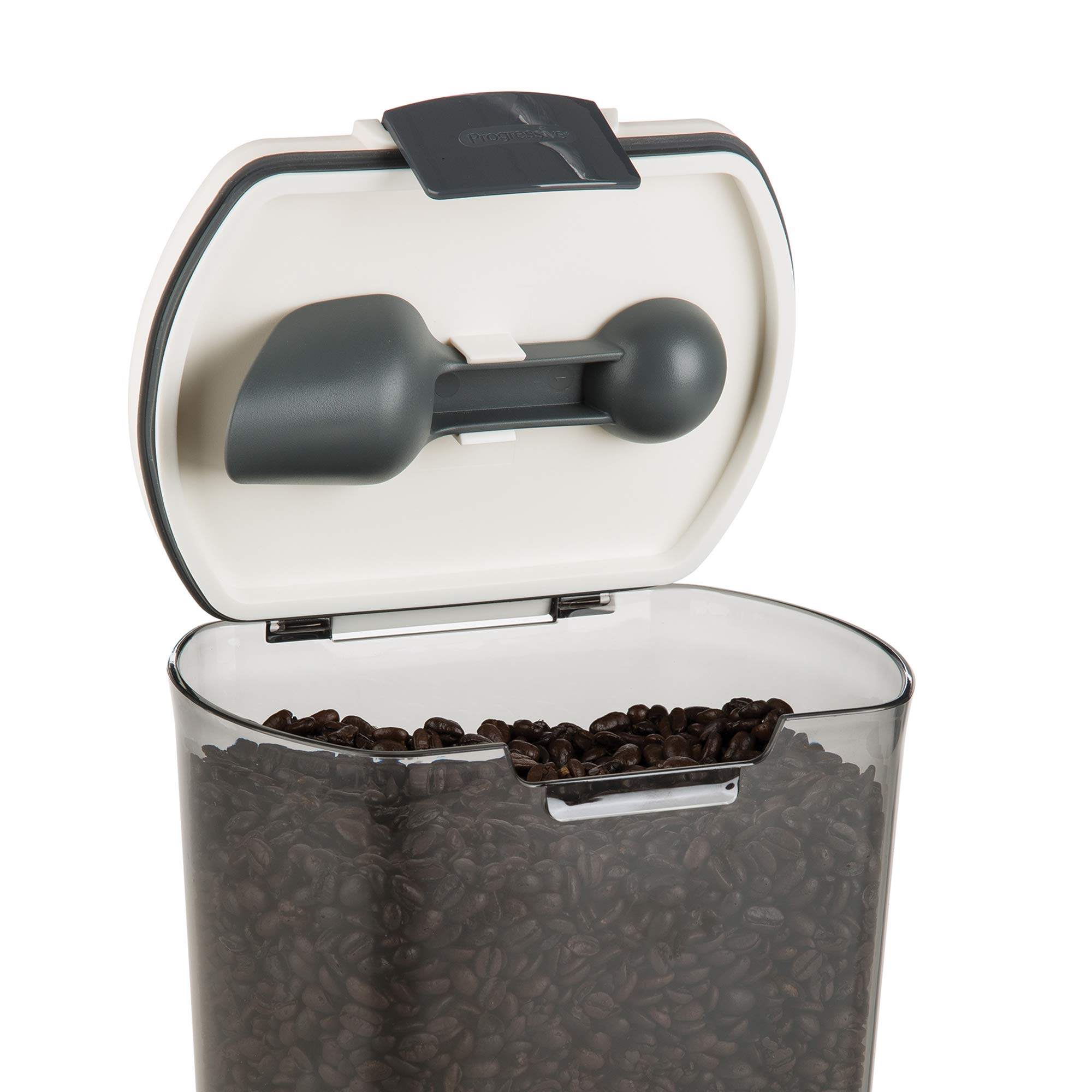 Progressive International PKS-601PIC 4-Quart Large Coffee ProKeeper Storage Container with Dual Scoop, Tinted