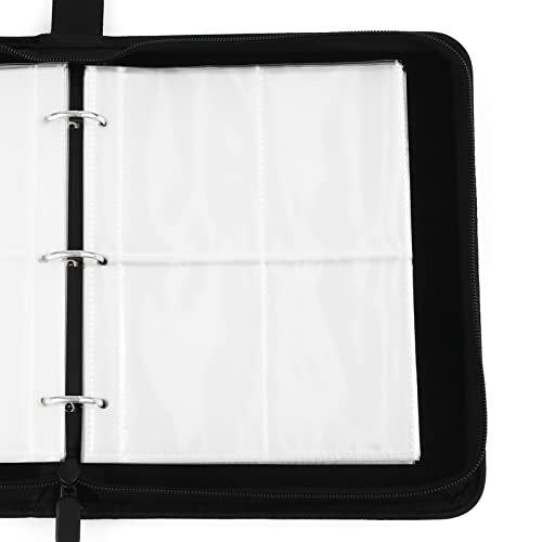 Tcgames Card Binder 4-Pocket, 440 Pockets Card Holder with 55 Sleeves Pink