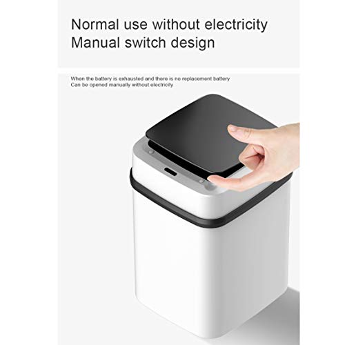 WENLII Automatic Touchless Trash Can Smart Sensor Large Automatic Dustbin Home Intelligent Kitchen Rubbish Bins with Lid