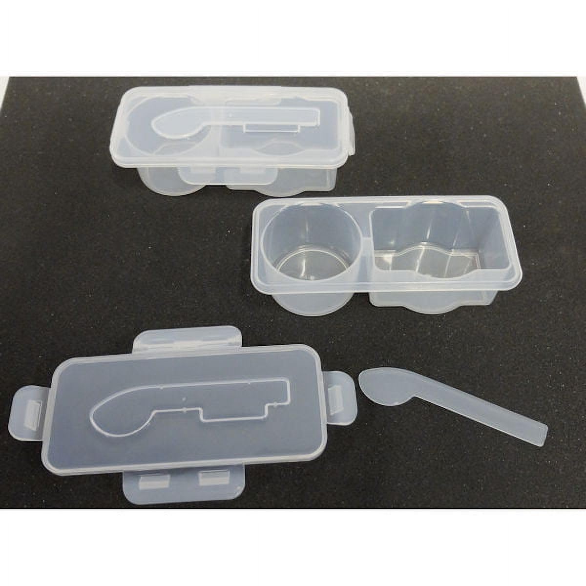 WBDeals Cracker & Spread Container Set of 2, Small, Clear, BPA Free, Dishwasher Safe