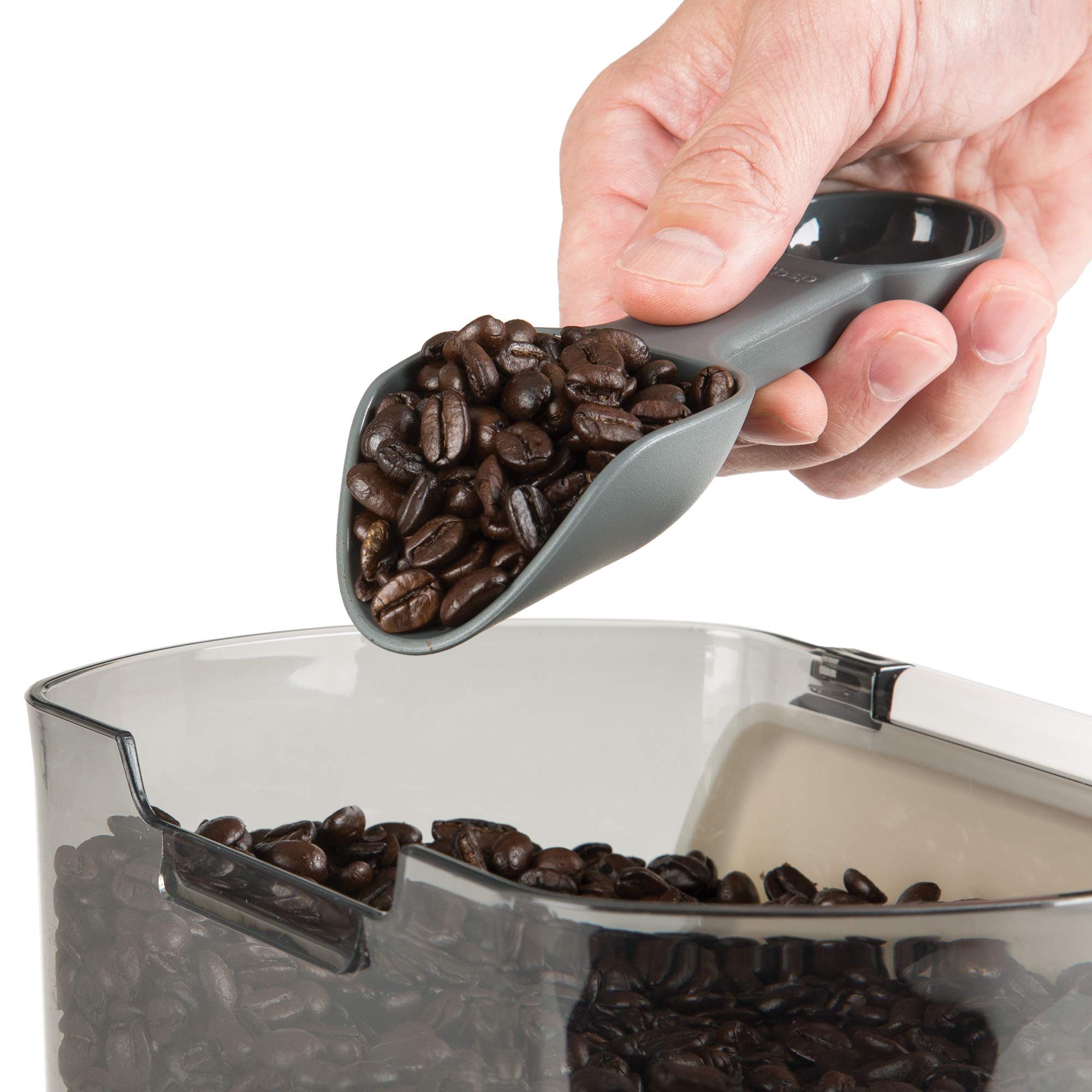 Progressive International PKS-601PIC 4-Quart Large Coffee ProKeeper Storage Container with Dual Scoop, Tinted