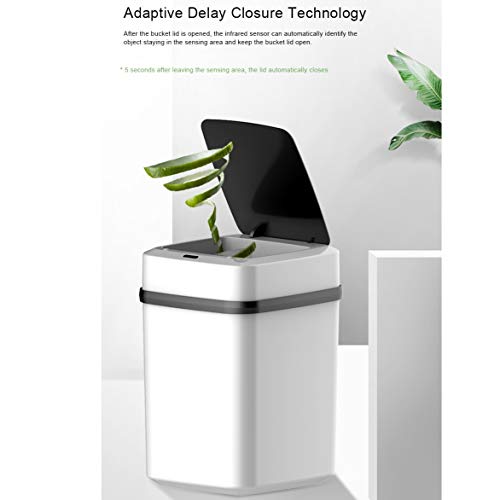 WENLII Automatic Touchless Trash Can Smart Sensor Large Automatic Dustbin Home Intelligent Kitchen Rubbish Bins with Lid