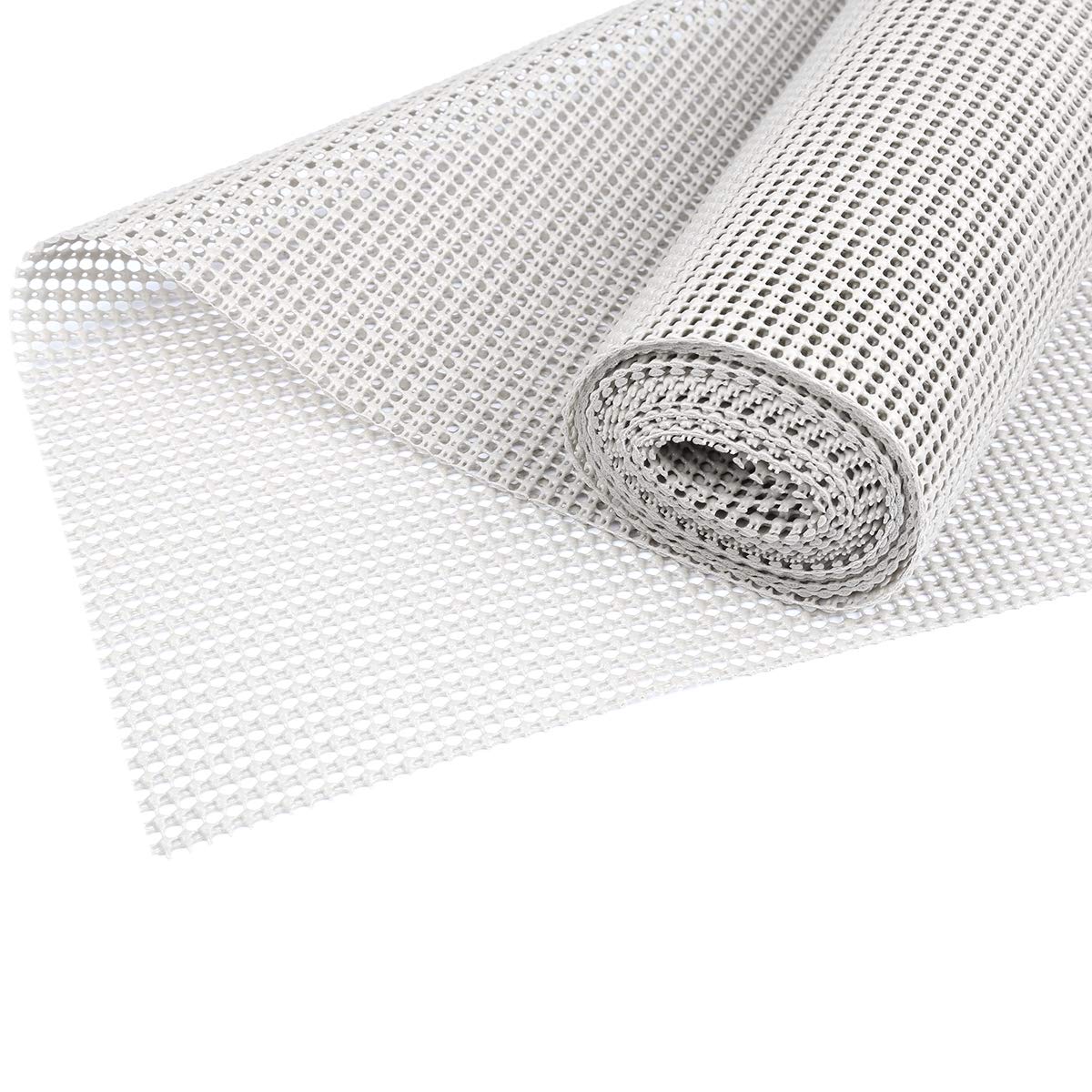 KOOCHUWAH Drawer and Shelf Liner, Non Adhesive Roll, Durable and Strong, Grip Liners for Drawers, Shelves, Cabinets, Pantry, Storage, Kitchen and Desks (White, 20 Inch x 10FT)