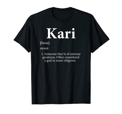 Kari Definition Funny Personalized Name costume For Kari T-Shirt