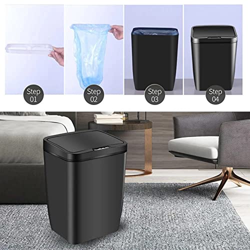 CXDTBH Automatic Touchless Trash Can Intelligent Induction Motion Sensor Trash Can Recycle Bin Kitchen Garbage Car Trash