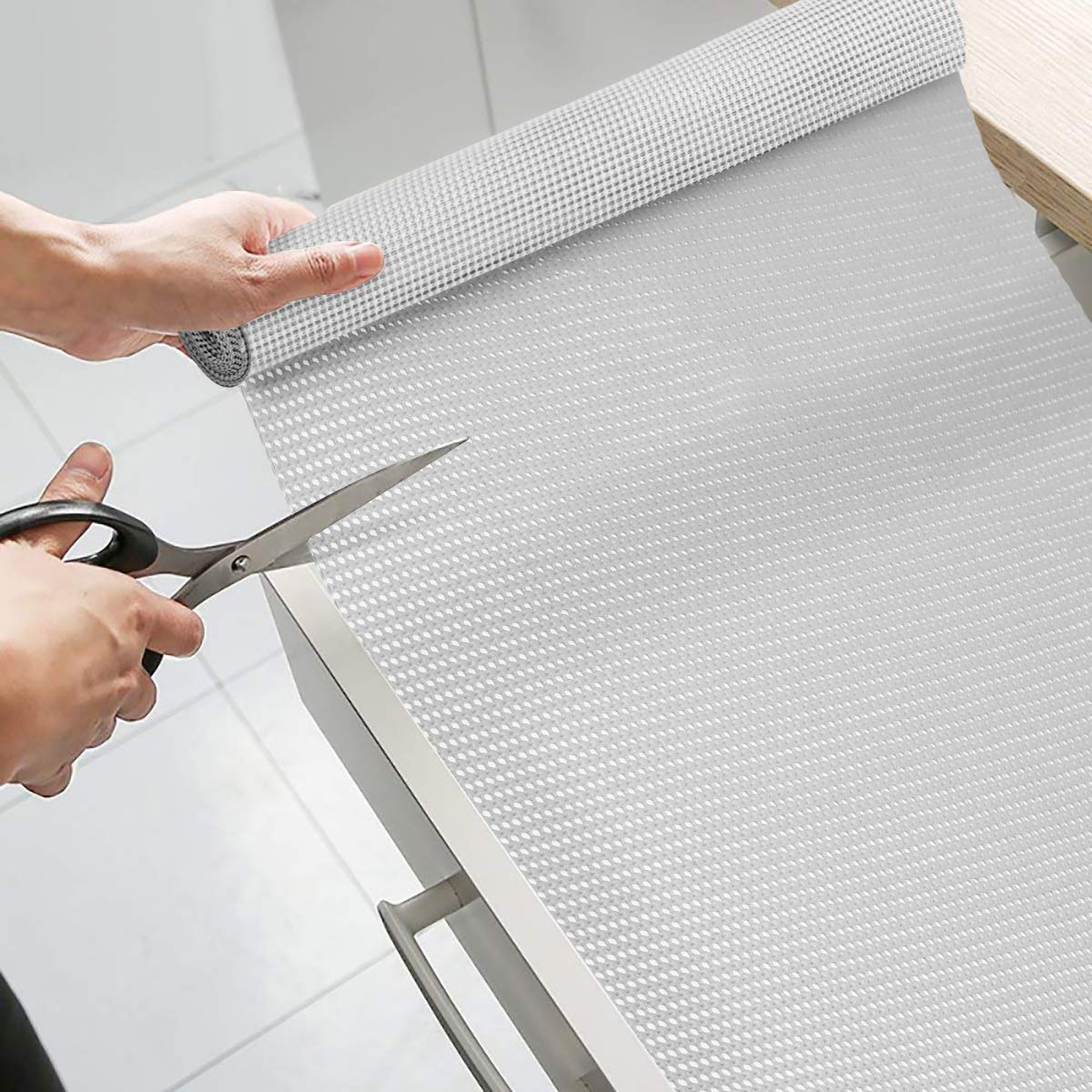 KOOCHUWAH Drawer and Shelf Liner, Non Adhesive Roll, Durable and Strong, Grip Liners for Drawers, Shelves, Cabinets, Pantry, Storage, Kitchen and Desks (White, 20 Inch x 10FT)