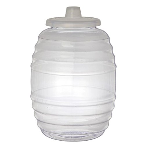 Royal Cook Vitrolero Aguas Frescas Tapadera Plastic Water Container with Lid, 3 Gallon, Clear [CONTAINER AND LID, COMPLETE SET][1 Unit]