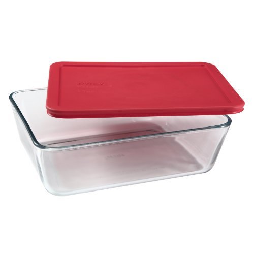 Pyrex Simply Store 11-Cup Rectangular Glass Food Storage Dish (Pack of 8)