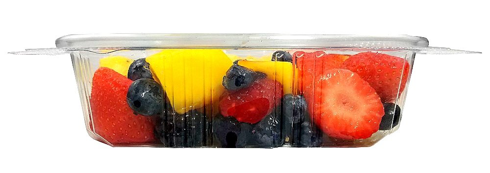 Koda Cup 24 oz. (3/4 Size Quart) RPET Clear Plastic Hinged Lid Deli Meal Prep Fruit Salad Display Food Storage Containers 100% BPA Free (Pack of 200)