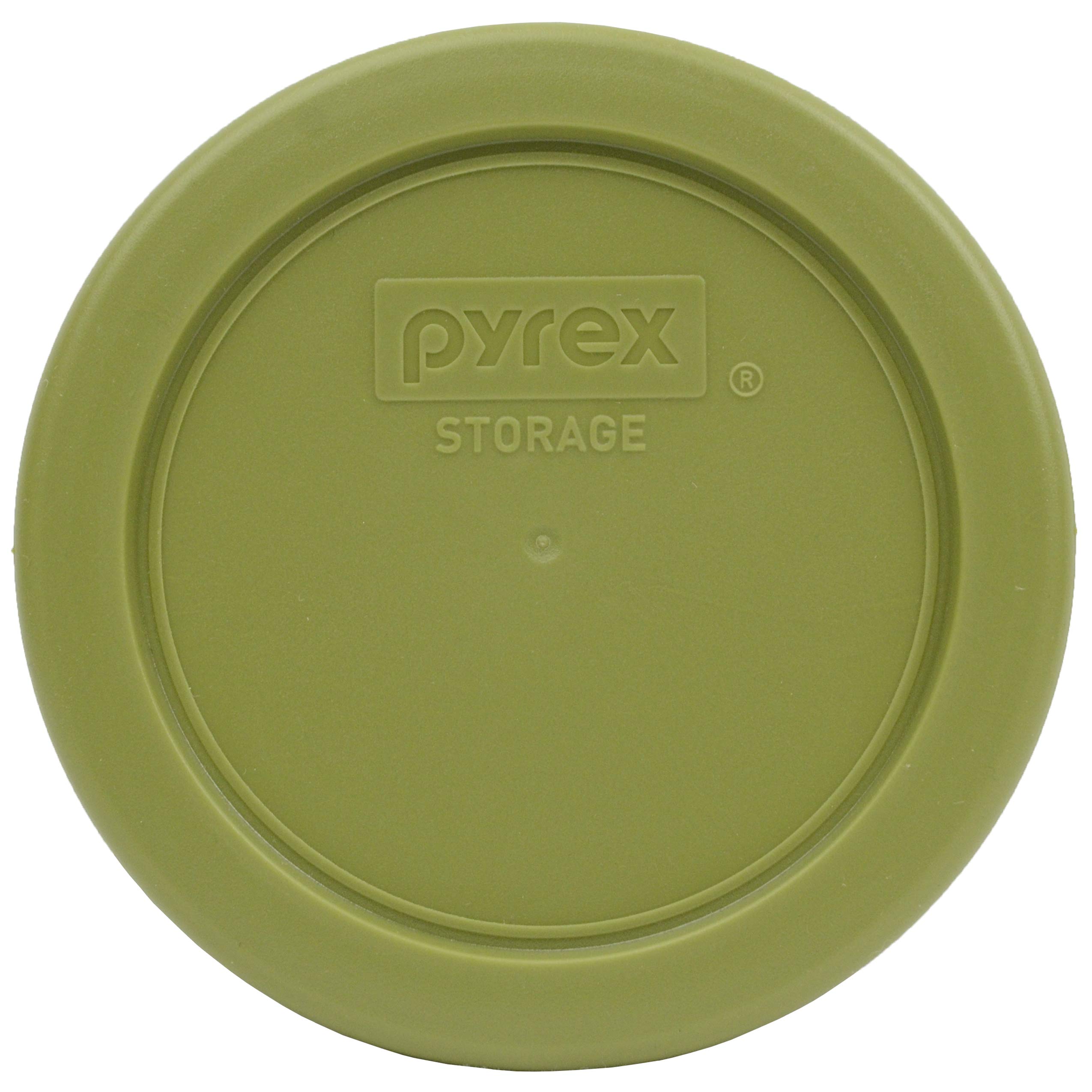 Pyrex (6 7202 Glass Bowls & (6) 7202-PC Olive Green Lids Made in the USA
