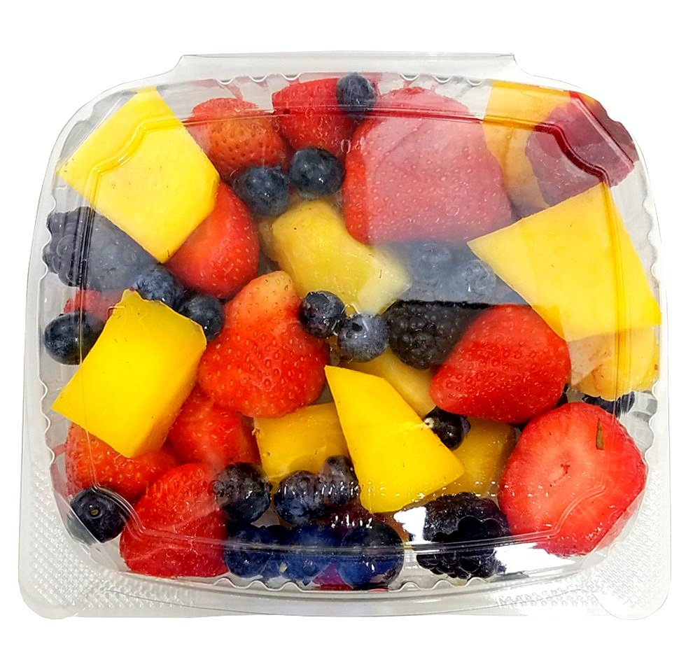 Koda Cup 24 oz. (3/4 Size Quart) RPET Clear Plastic Hinged Lid Deli Meal Prep Fruit Salad Display Food Storage Containers 100% BPA Free (Pack of 200)