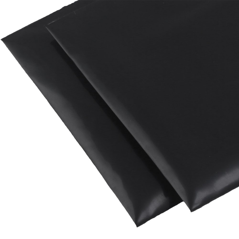 100PCS Black Polyethylene Flat Zip Closure Bags (6x9cm (2.4x3.5"))