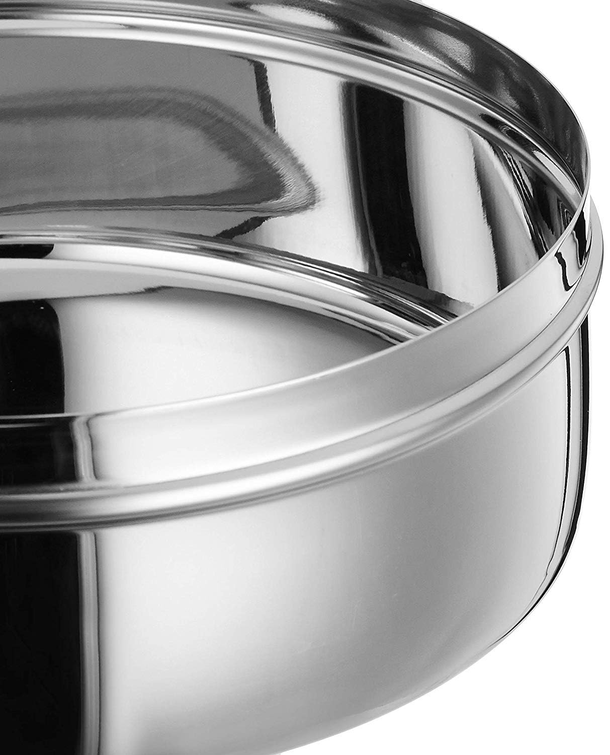 ARTISENIA Stainless Steel Spice Container Masala Box 7 Containers and 2 Small Spoon Masala Box Indian Masala Dabba - 7.5 Inch Diameter