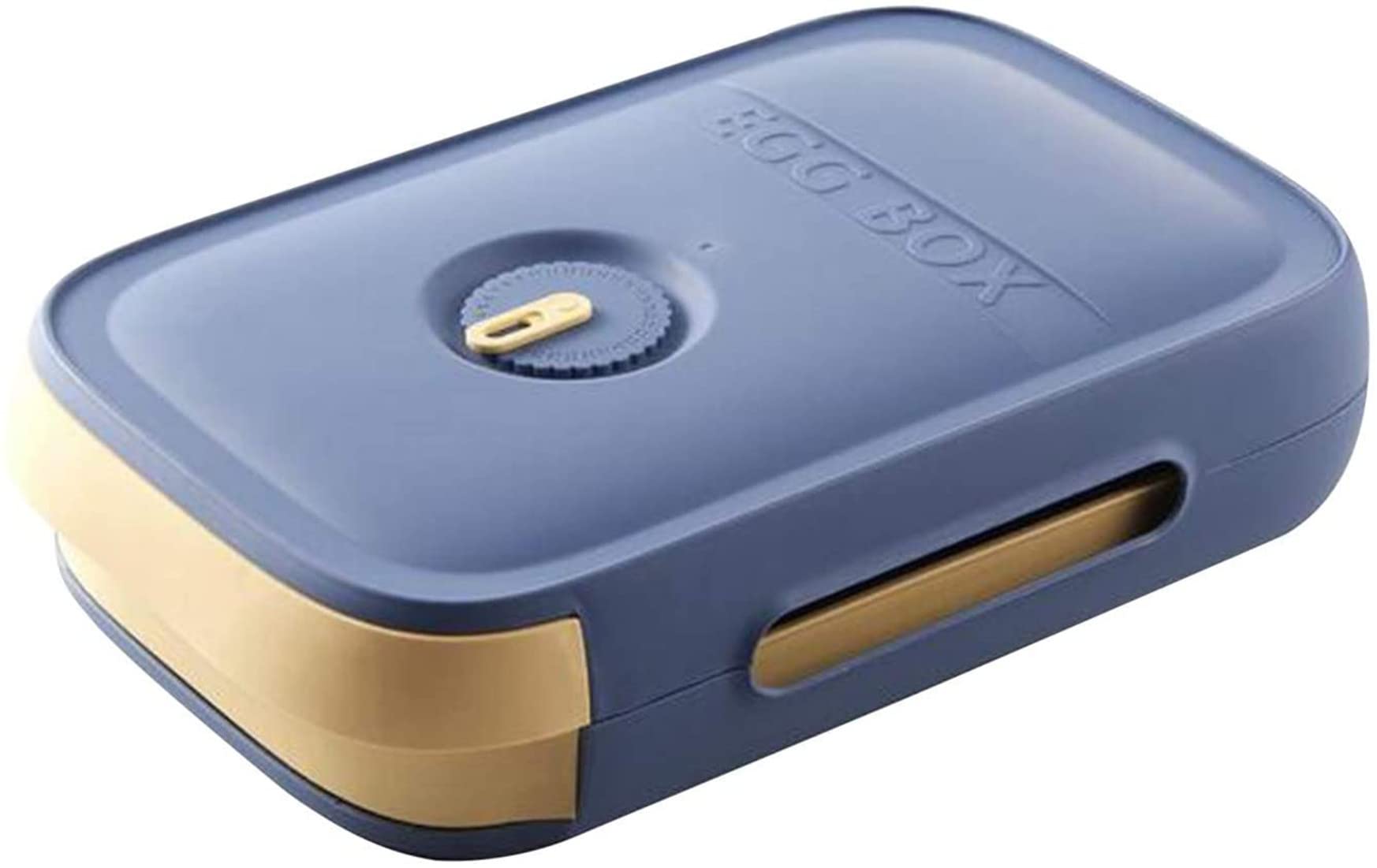 MMCCHB Drawer egg box,Egg storage box with lid,Kitchen plastic egg rack,The egg storage box with lid can be stacked and sealed to keep fresh, and can hold 18-21 eggs. (Blue)