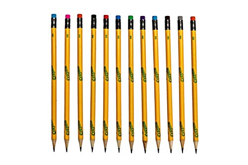 Crayola Number 2 Pencils, Back To School Supplies, 12ct Wooden Pencils