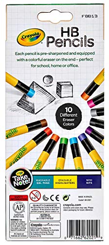 Crayola Number 2 Pencils, Back To School Supplies, 12ct Wooden Pencils