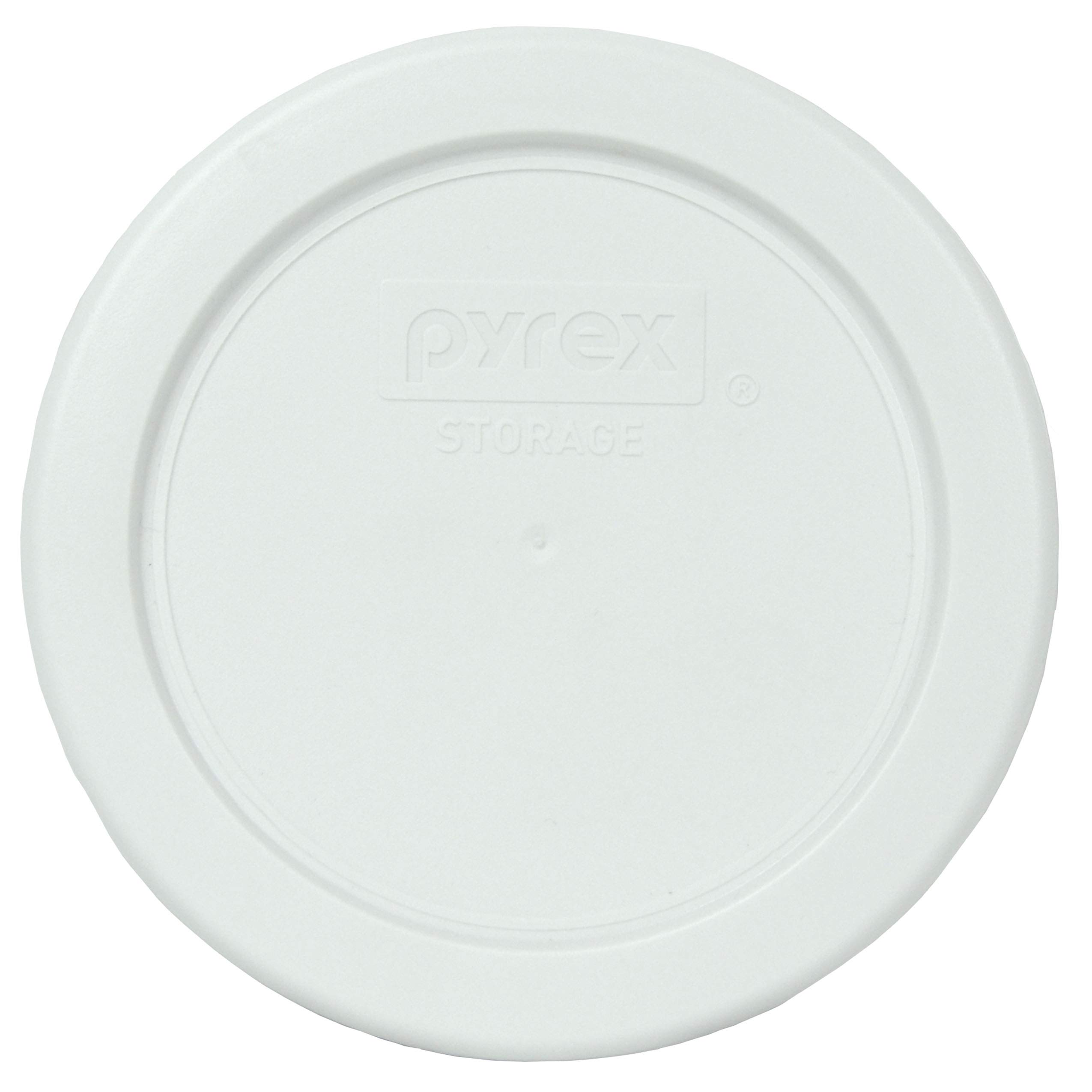 Pyrex (4 7202 1-Cup Glass Bowls & (4) 7202-PC 1-Cup White Lids Made in the USA